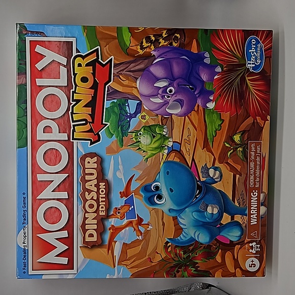 Hasbro | Toys | Monopoly Junior Dinosaur Edition Board Game New In Box ...